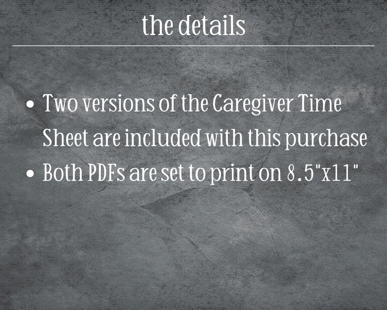 Caregiver Time Sheet Caregiver Timesheet Caregiver Log Caregiver Notes ...