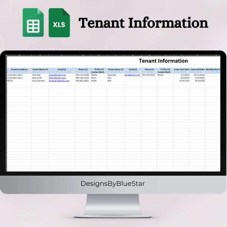 BUNDLE Rental Property Spreadsheet | Property Management | Rental ...