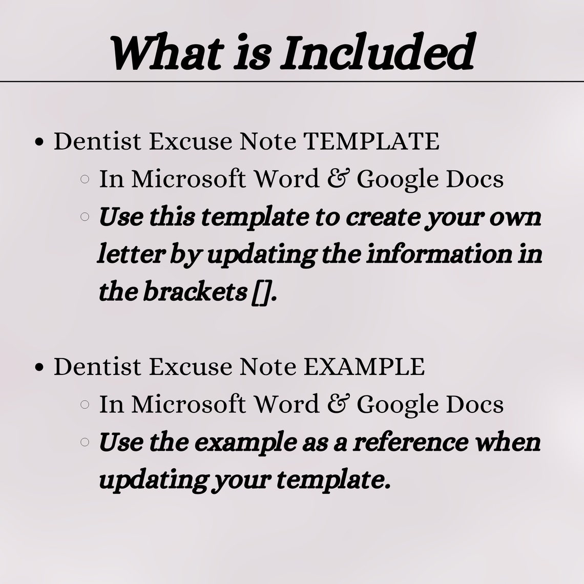 Editable Dentist Excuse Note for School Orthodontic Medical Excuse Note ...