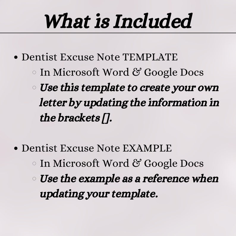 Editable Dentist Excuse Note for School | Orthodontic Medical Excuse ...