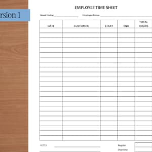 Construction Time Sheet Construction Timesheet Small Business Time ...