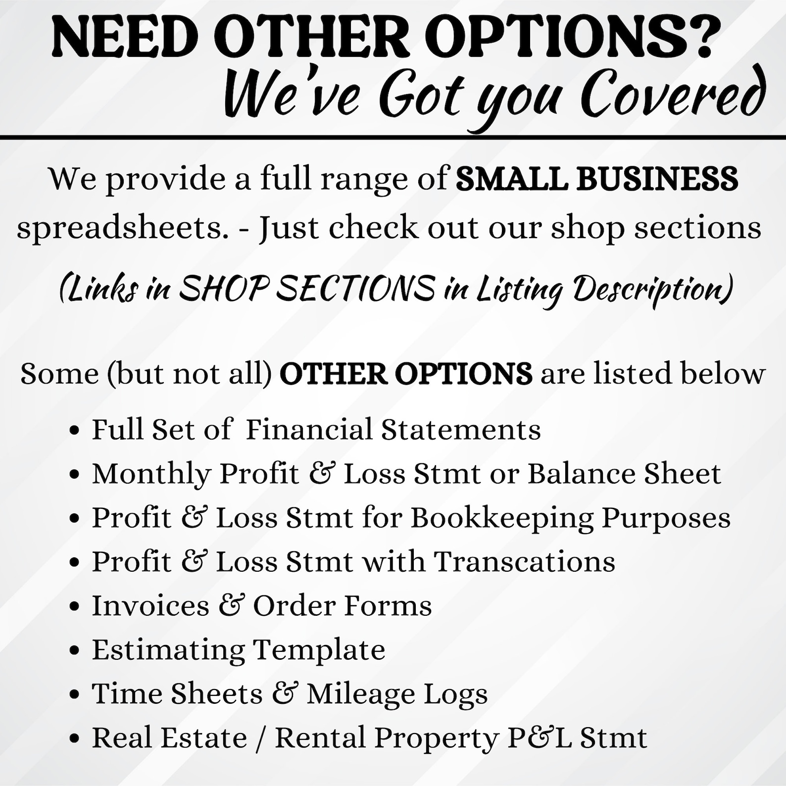 Chart of Accounts for Small Businesses | Bookkeeping Template ...