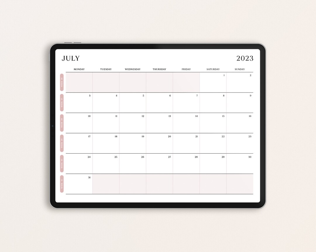 2023 Digital Calendar, Clean Design, Printable Schedule, Organize ...