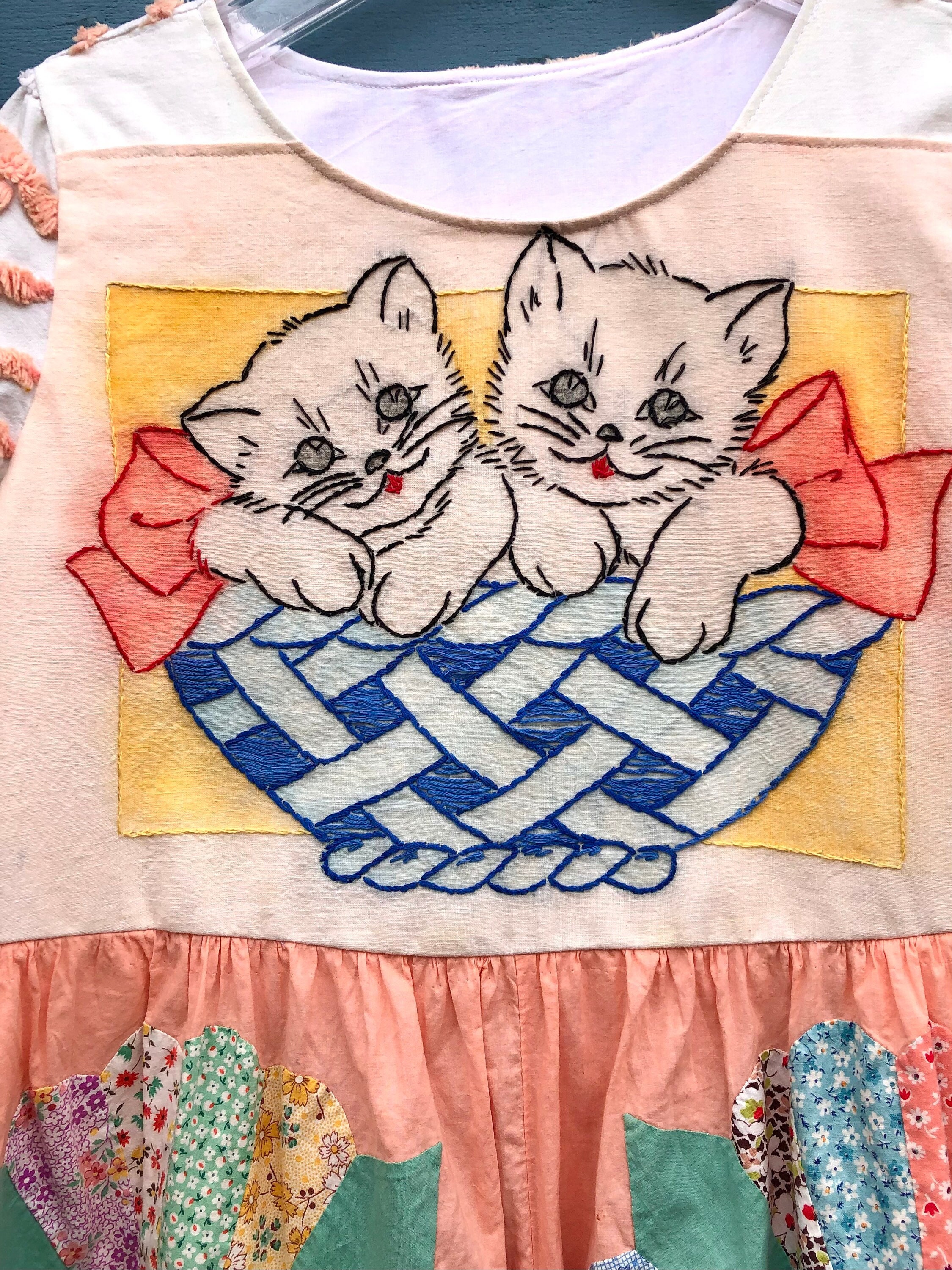 One-of-a-kind Quilt Dress Handmade From Vintage Textileswomans Quilt ...