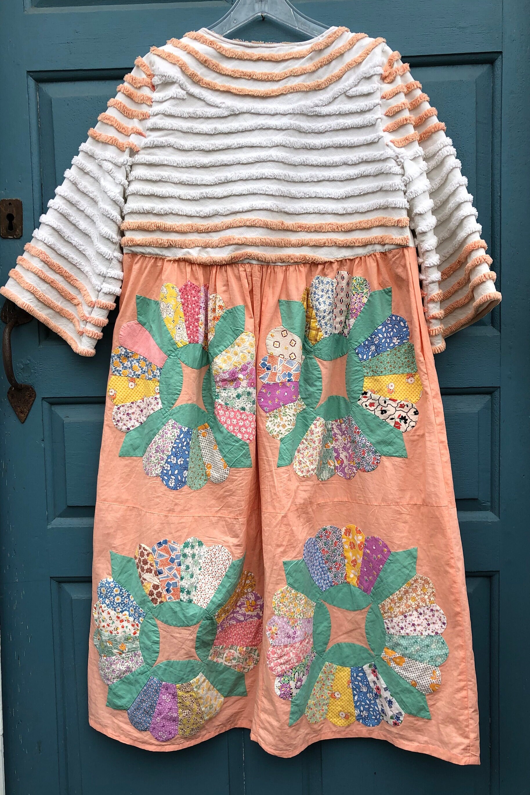 One-of-a-kind Quilt Dress Handmade From Vintage Textileswomans Quilt ...