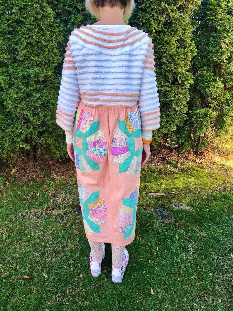 One-of-a-kind Quilt Dress Handmade From Vintage Textileswomans Quilt ...