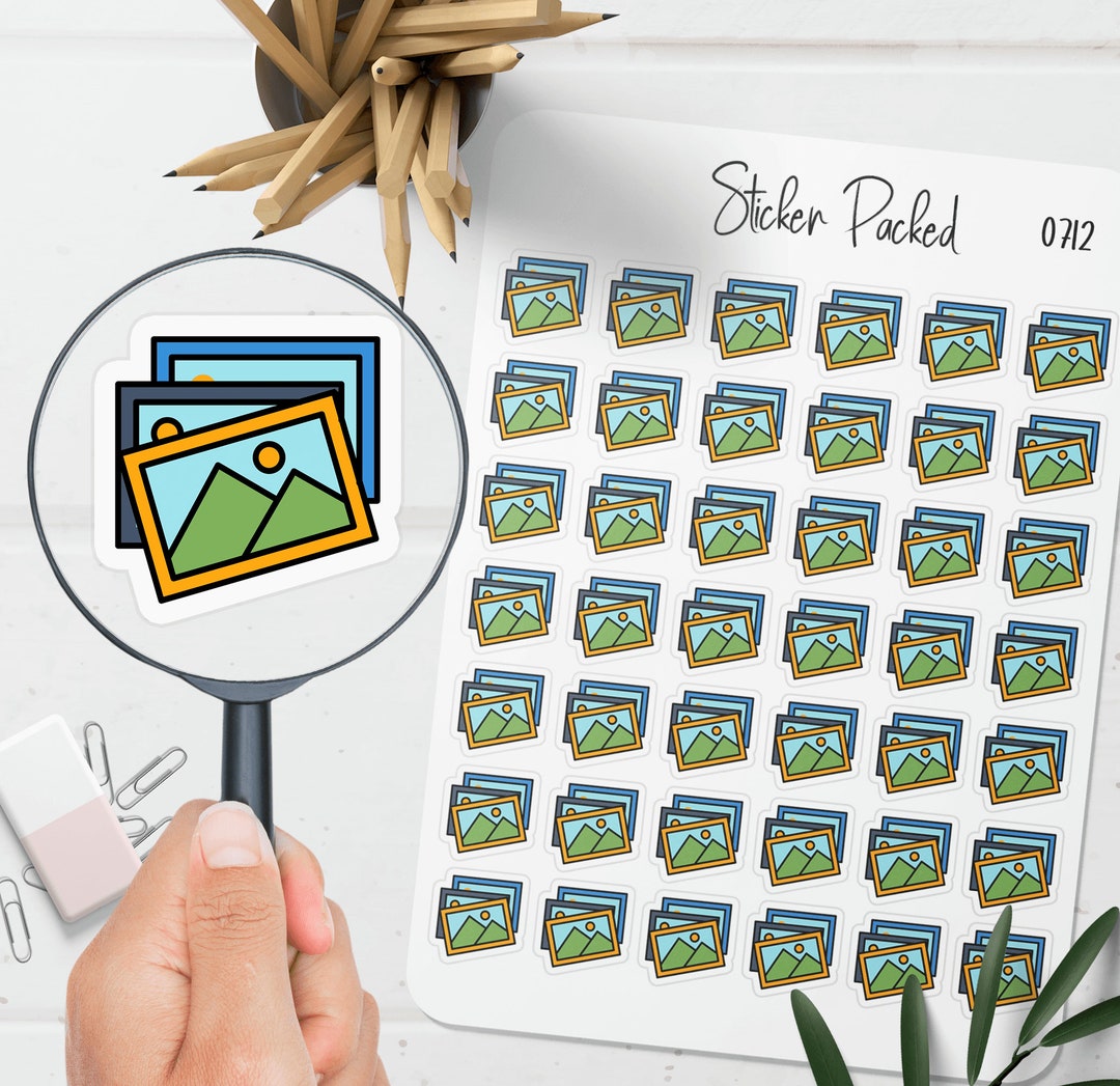 Photo Gallery Planner Sticker Photo Gallery Icon Sticker Photo - Etsy