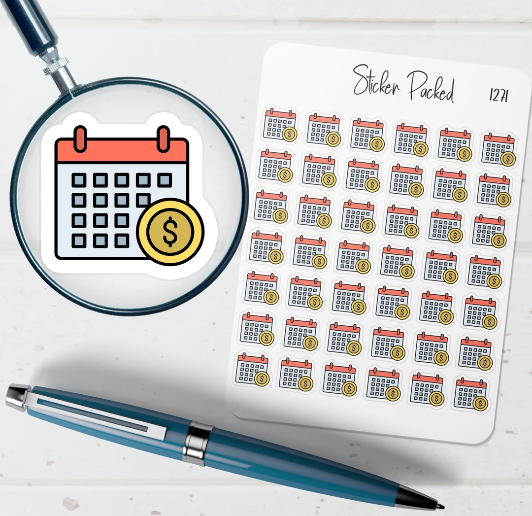 Payment Day Planner Sticker Payment Day Icon Sticker Payment Day ...