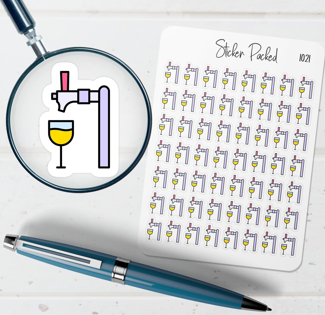 Beer Tap Planner Sticker Beer Tap Icon Sticker Beer Tap Sticker - Etsy