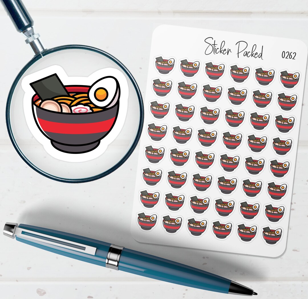 Ramen Planner Sticker Ramen Icon Sticker Ramen Sticker Food Planner ...