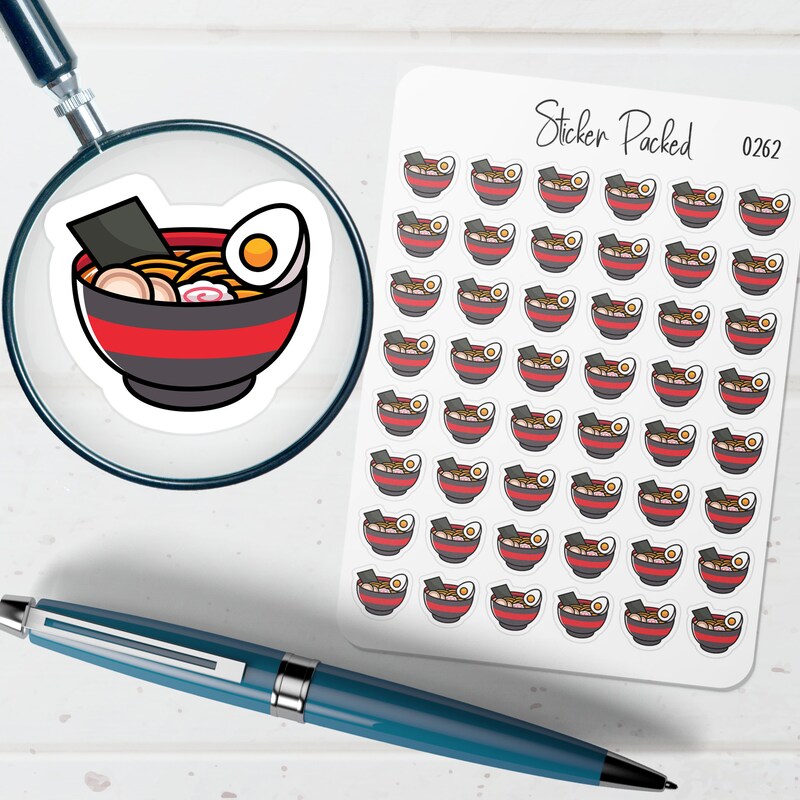 Ramen Stickers - Etsy