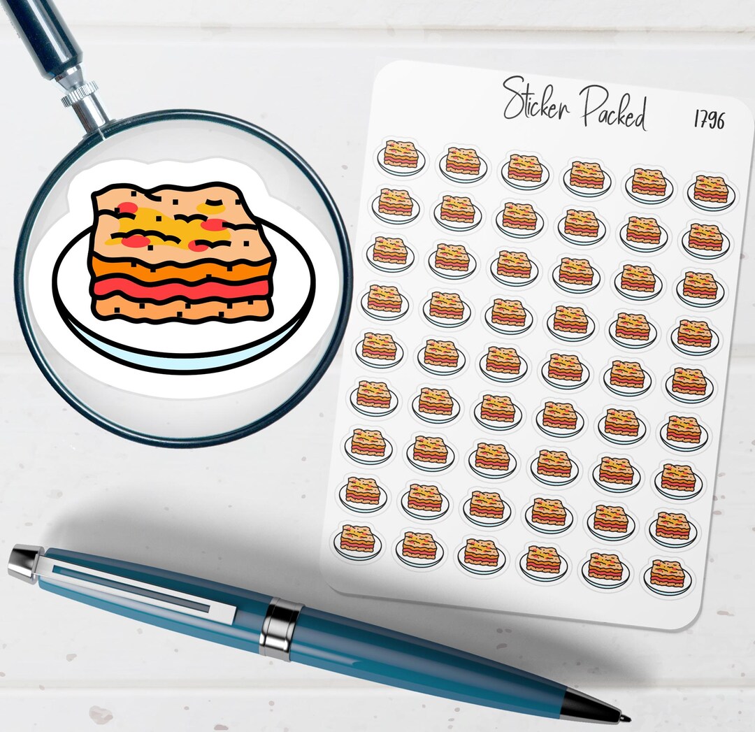 Lasagna Planner Sticker Lasagna Icon Sticker Lasagna Sticker Pasta ...