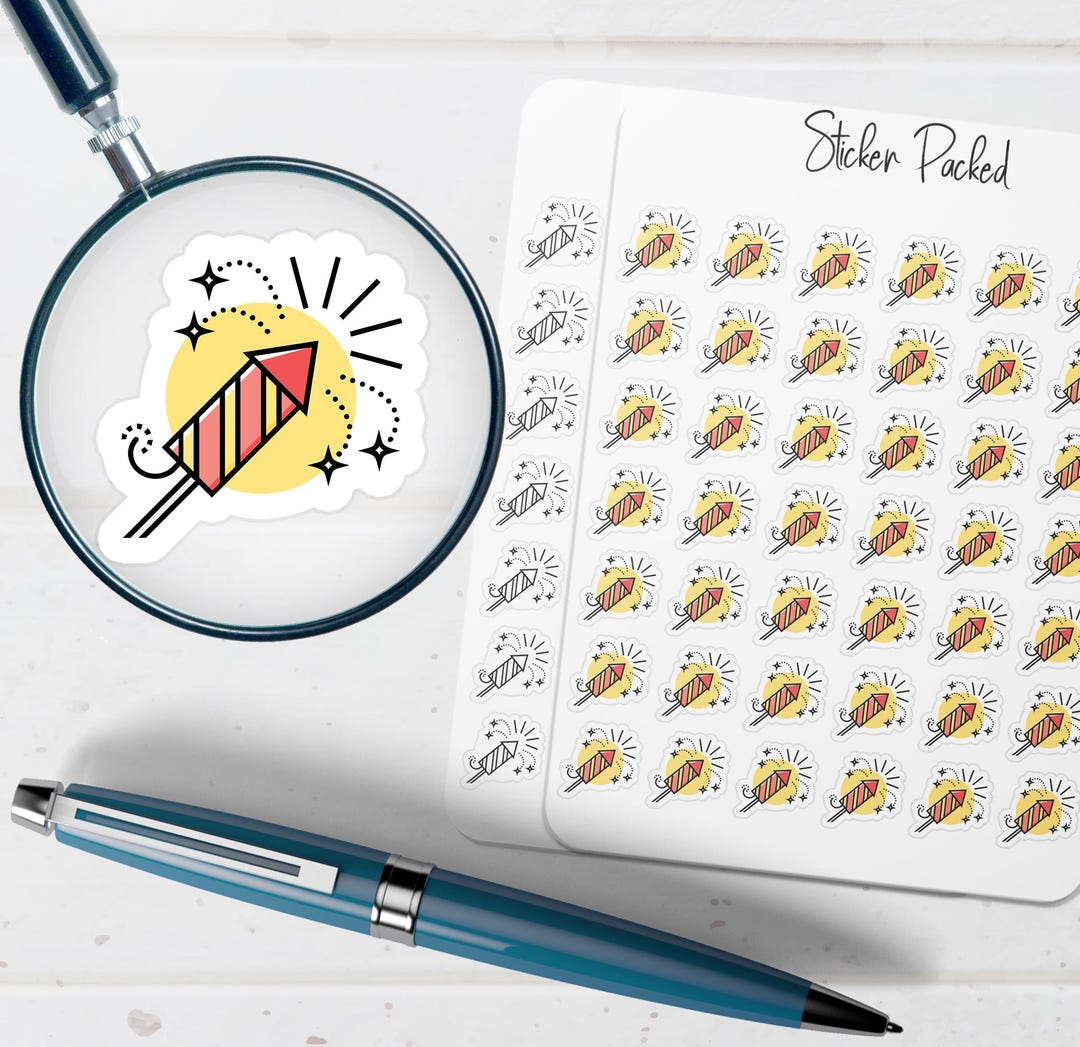 Fireworks Planner Sticker Fireworks Icon Sticker Fireworks Sticker ...