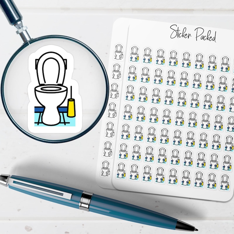 Bathroom Toilet Stickers - Etsy