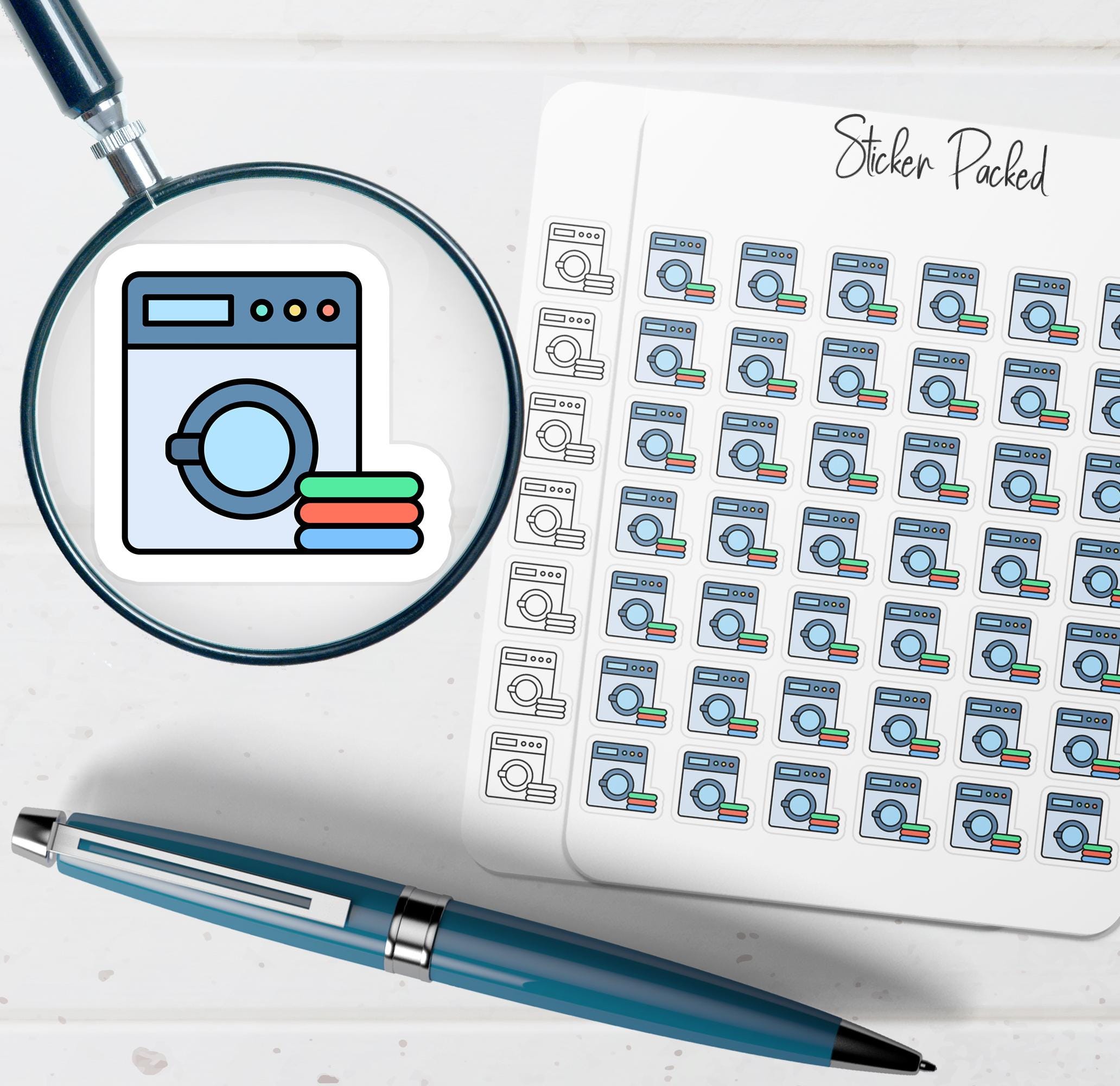 Laundry Planner Sticker Laundry Icon Sticker Laundry Sticker - Etsy