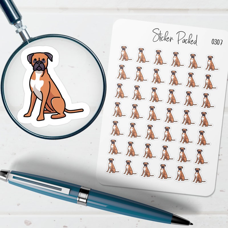 Boxer Sticker - Etsy
