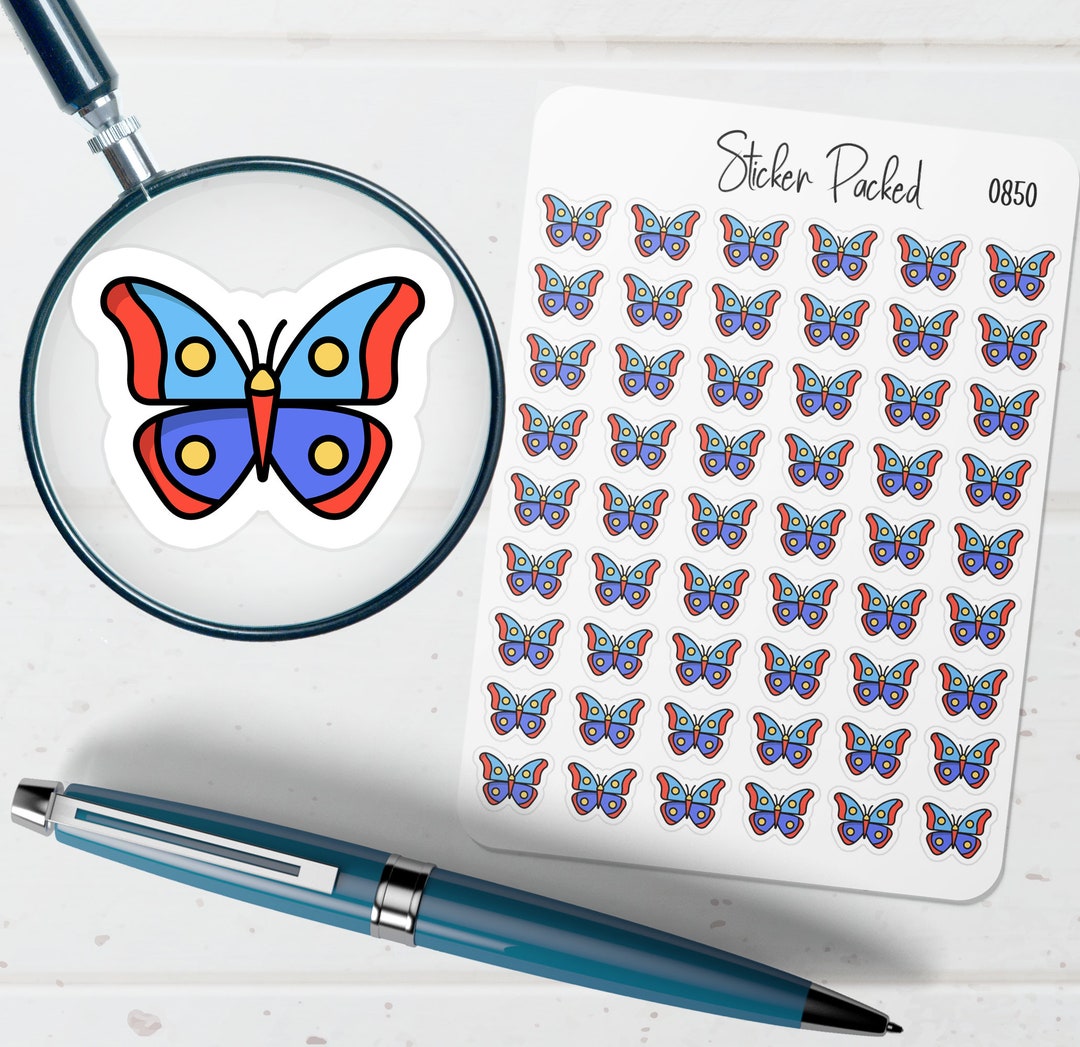 Butterfly Planner Sticker Butterfly Icon Sticker Butterfly Sticker ...