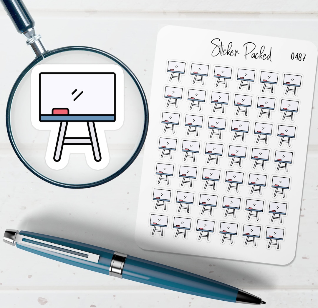 Whiteboard Planner Sticker Whiteboard Icon Sticker Whiteboard Sticker ...