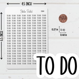 To Do Planner Sticker to Do Script Sticker to Do Word Sticker to Do ...