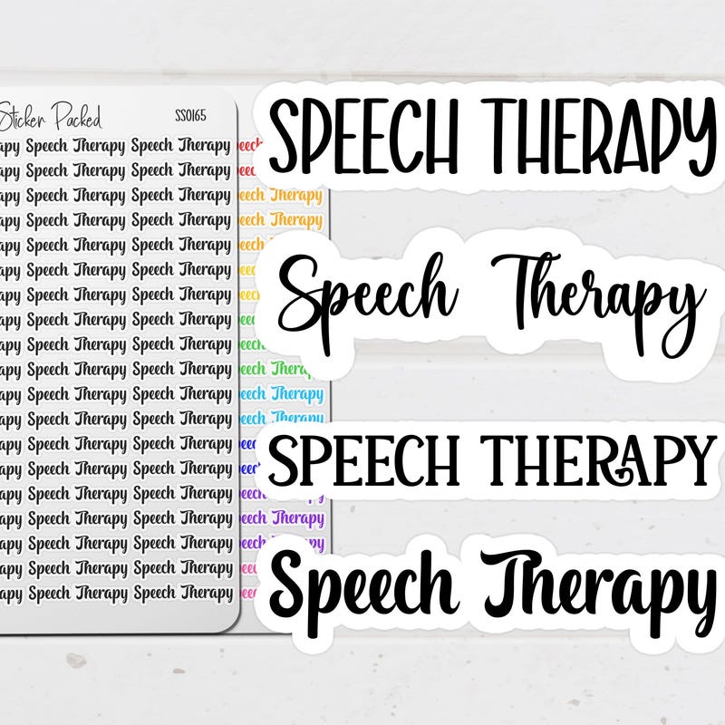 Speech Therapy Stickers - Etsy