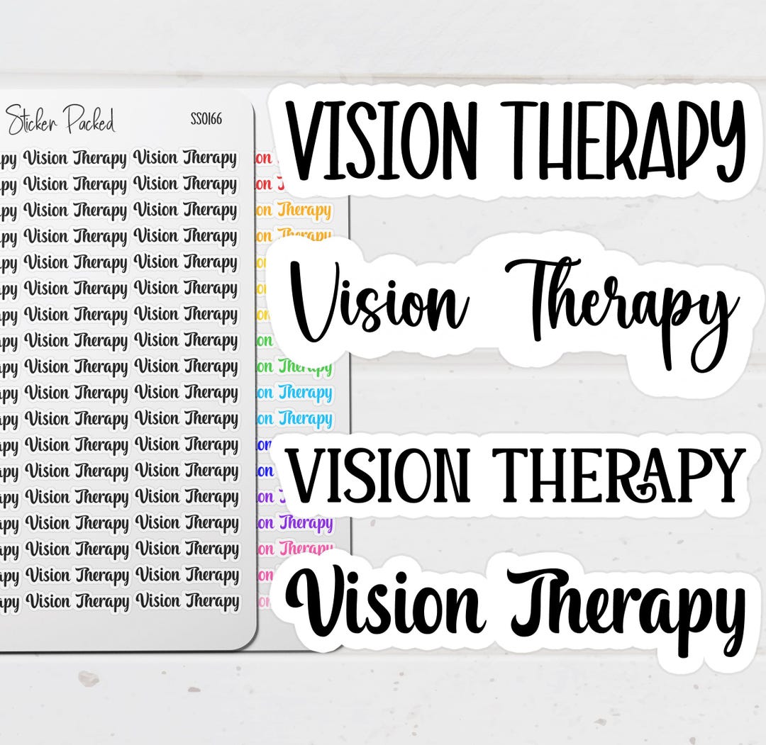 Vision Therapy Planner Sticker Vision Therapy Script Sticker Vision ...