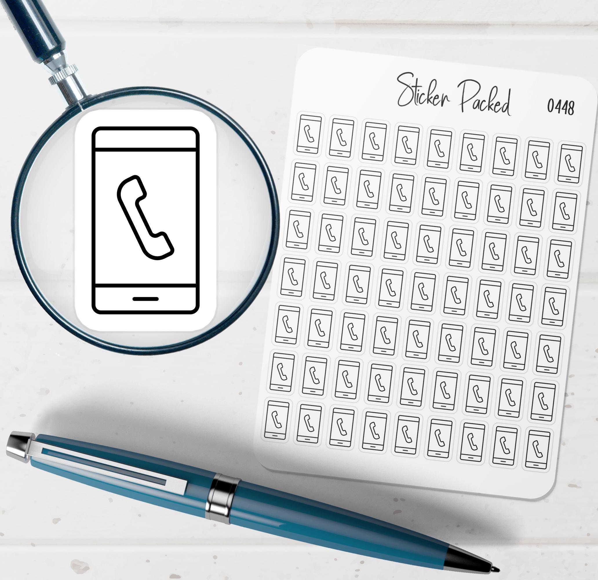 Phone Call Planner Sticker Phone Call Icon Sticker Phone Call Sticker ...