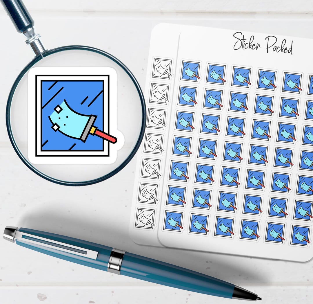 Clean Window Planner Sticker Clean Window Icon Sticker Clean Window ...