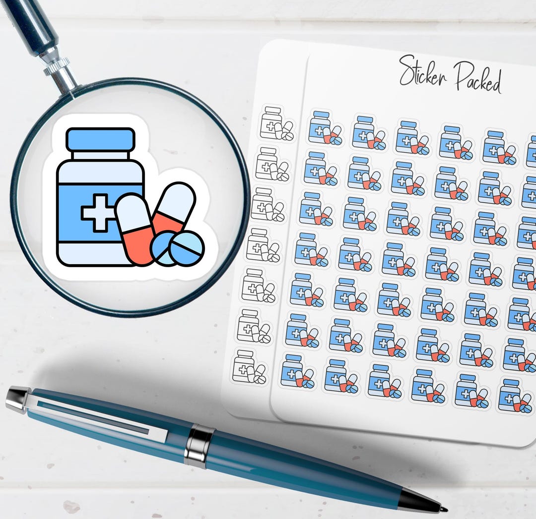 Medication Planner Stickers Pills Planner Stickers Medical Stickers for ...