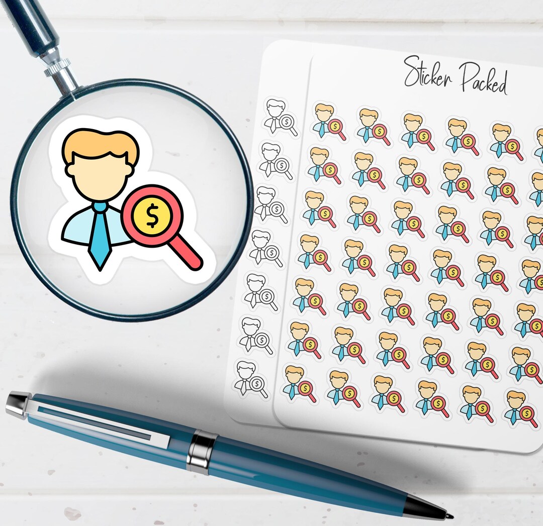 Find Investors Planner Sticker Find Investors Icon Sticker Find ...