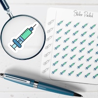 40 Cute Injection/medicine/health Planner Stickers - Etsy UK