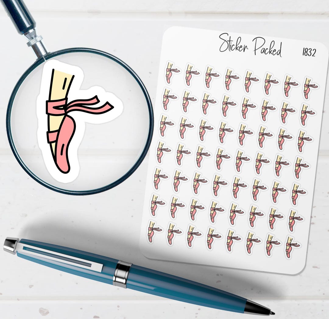 Ballet Pointe Planner Sticker Ballet Pointe Icon Sticker Ballet Pointe ...