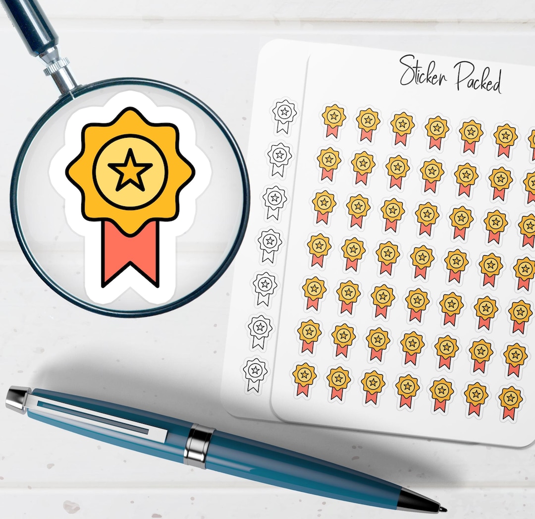 Medal Planner Sticker Medal Icon Sticker Medal Sticker - Etsy