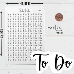 To Do Planner Sticker to Do Script Sticker to Do Word Sticker to Do ...