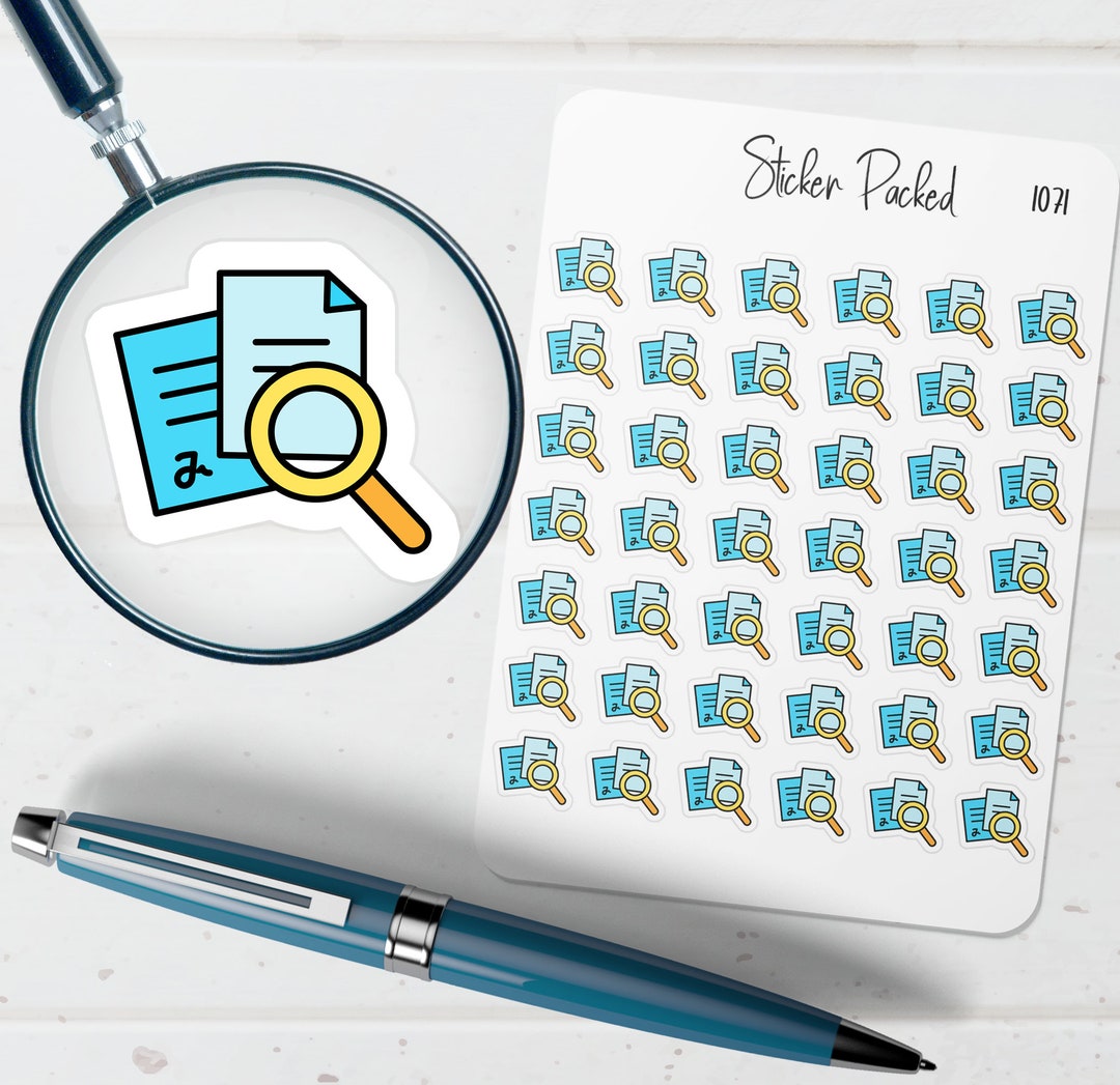 Research Planner Sticker Research Icon Sticker Research Sticker - Etsy