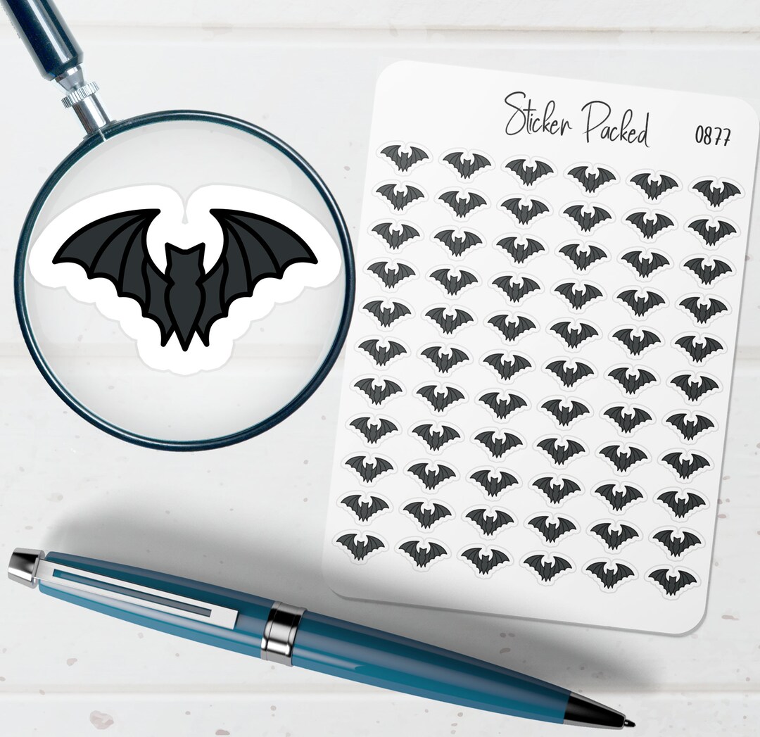 Bat Planner Sticker Bat Icon Sticker Bat Sticker Halloween Planner ...
