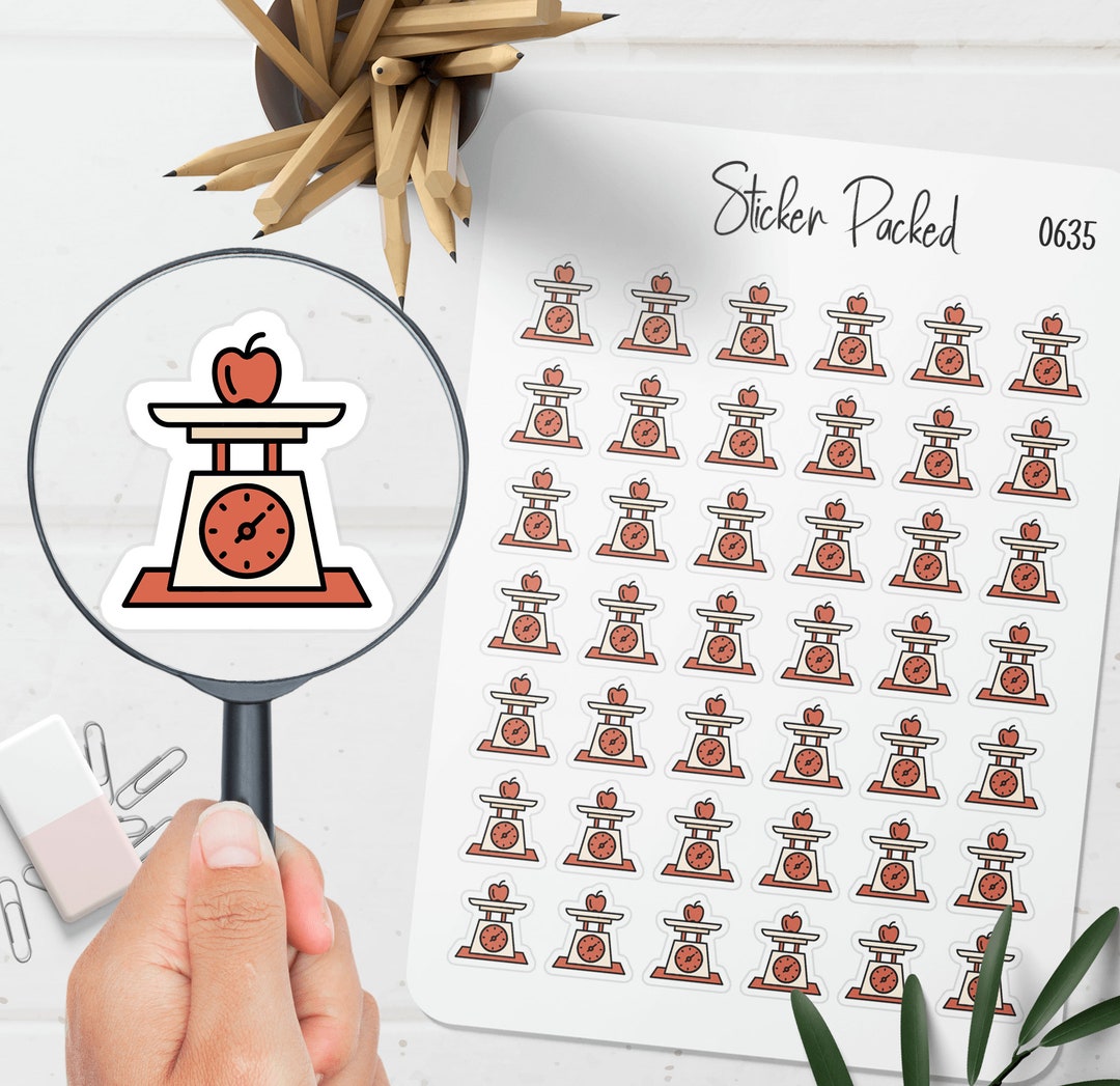 Weight Planner Sticker Weight Icon Sticker Weight Sticker - Etsy