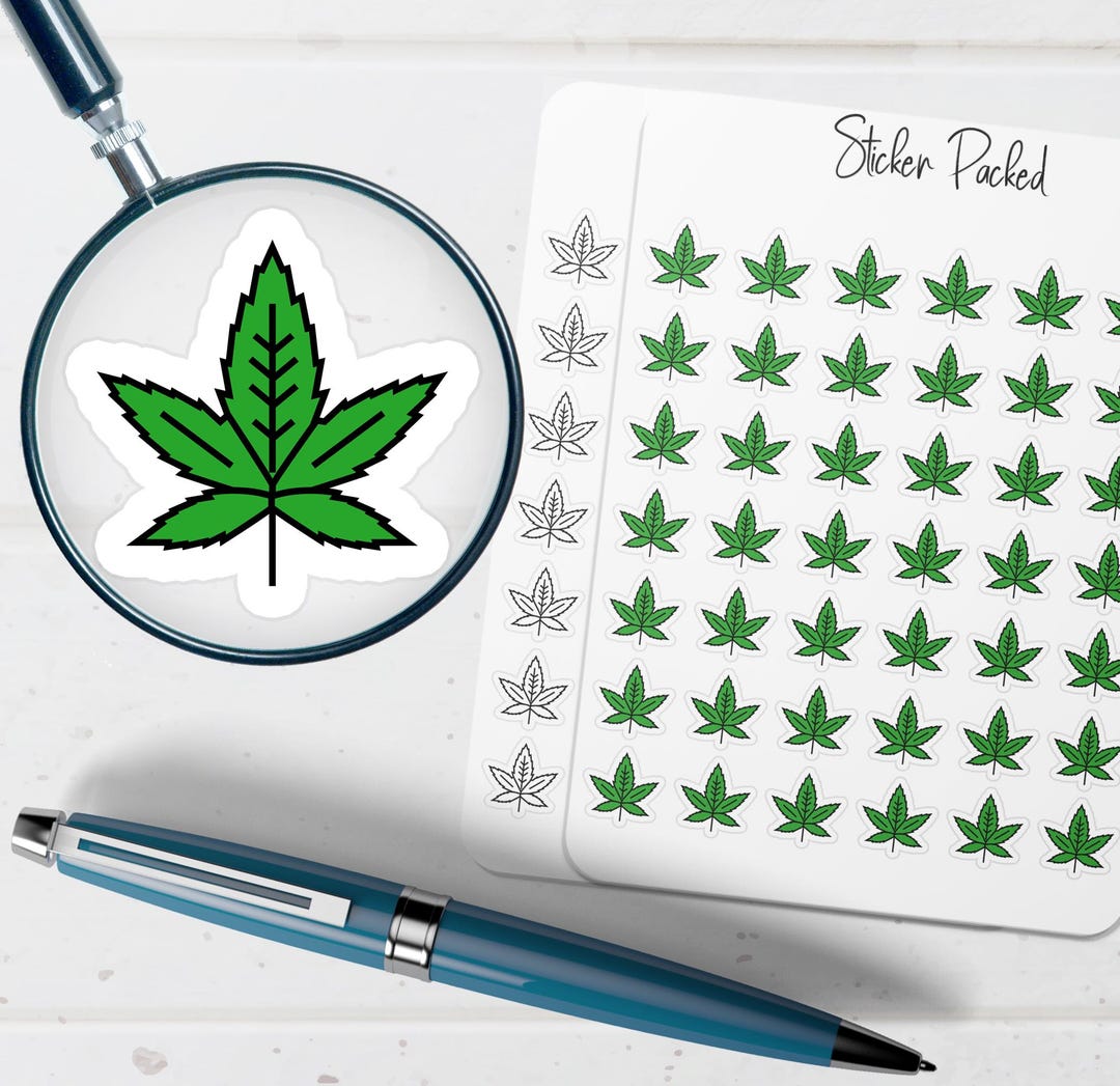 Weed Planner Sticker Weed Icon Sticker Weed Sticker Marijuana Planner ...