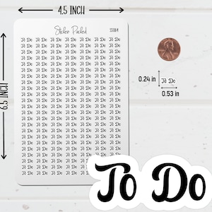 To Do Planner Sticker to Do Script Sticker to Do Word Sticker to Do ...