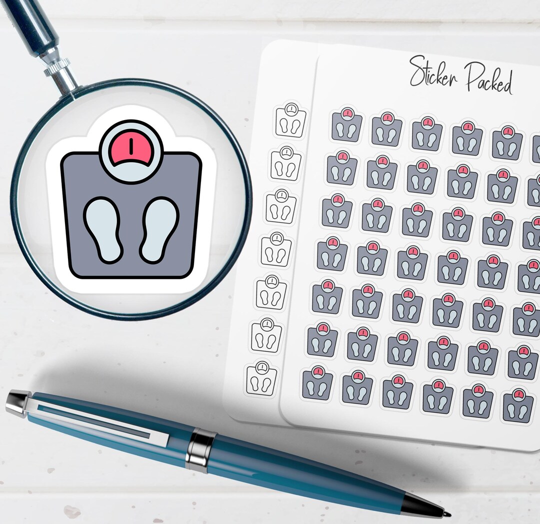 Body Scale Planner Sticker Body Scale Icon Sticker Body Scale Sticker ...