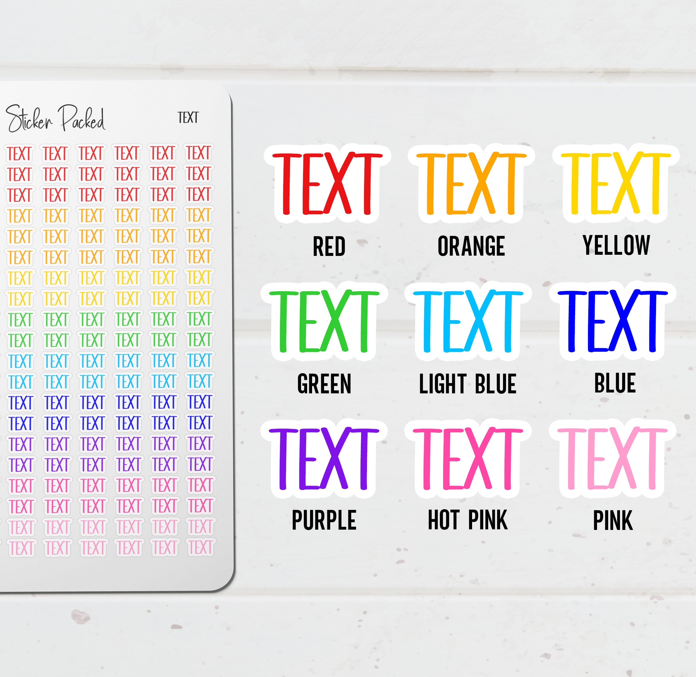 Reading Planner Sticker Reading Script Sticker Reading Word Sticker ...