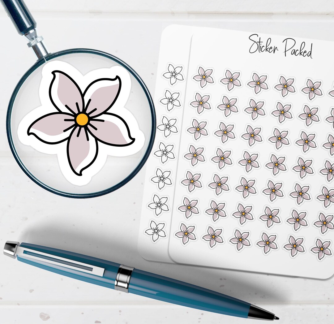 Jasmine Planner Sticker Jasmine Icon Sticker Jasmine Sticker - Etsy