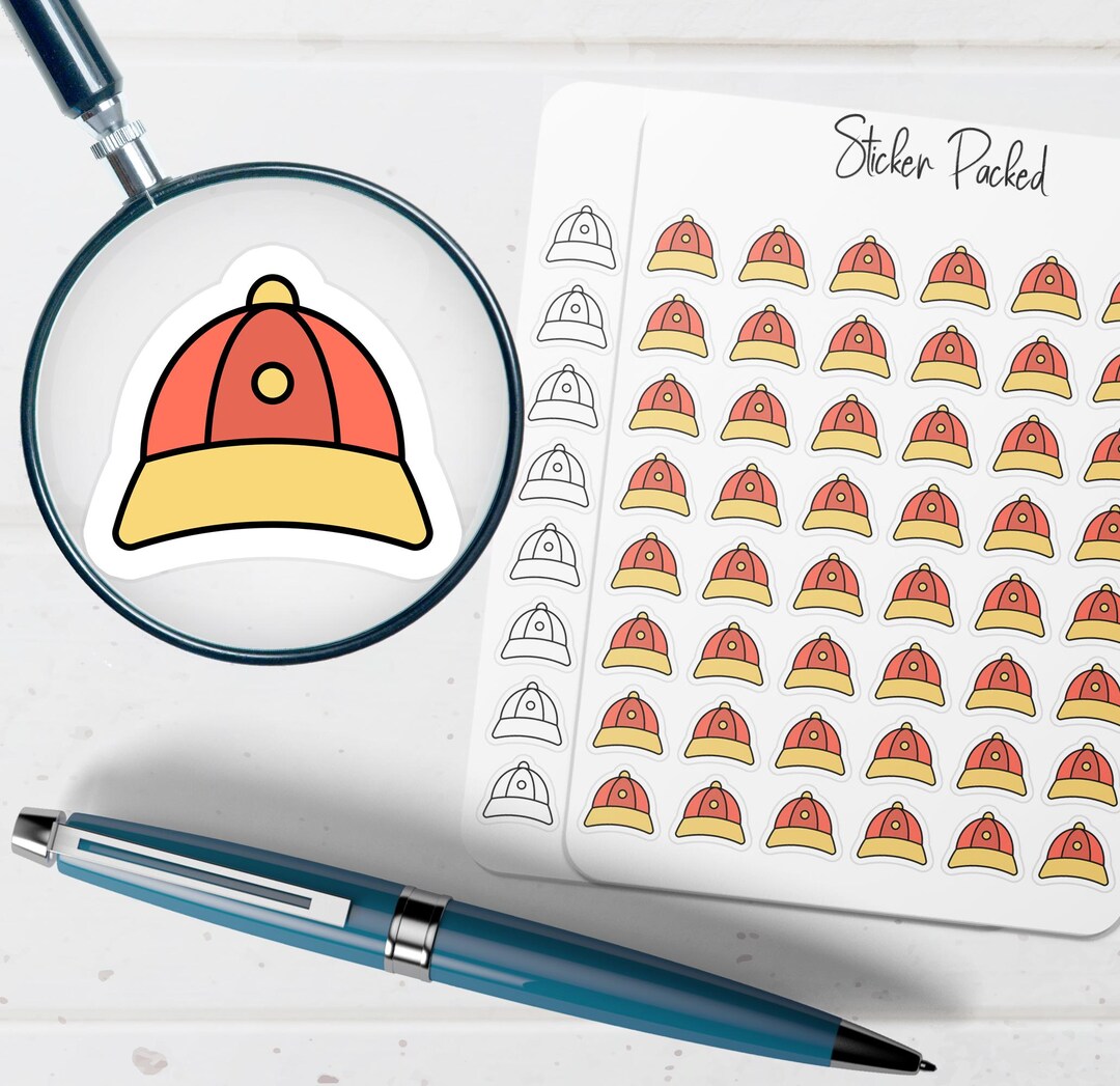 Cap Planner Sticker Cap Icon Sticker Cap Sticker - Etsy