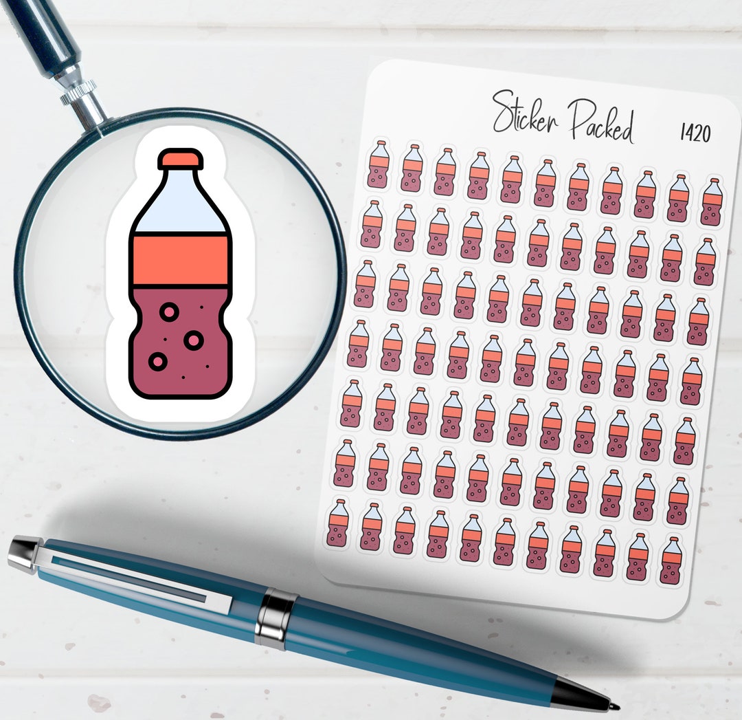 Soda Bottle Planner Sticker Soda Bottle Icon Sticker Soda Bottle ...
