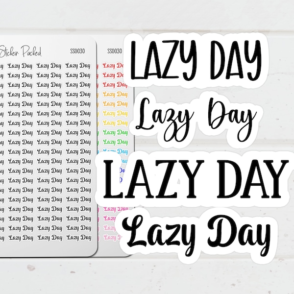 Lazy - Etsy