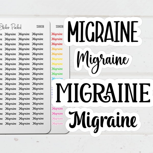 Migraines Stickers - Etsy
