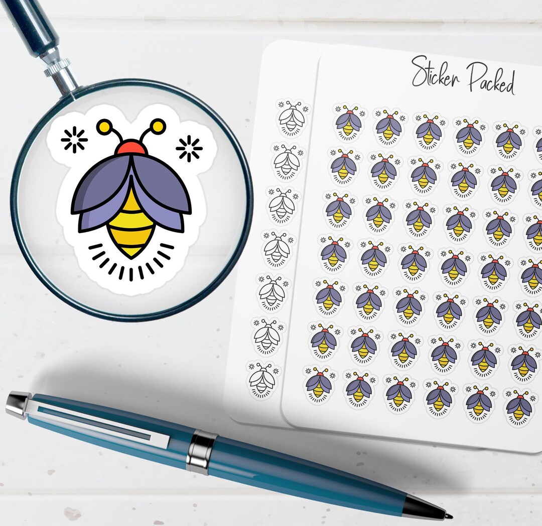 Firefly Planner Sticker Firefly Icon Sticker Firefly Sticker Insect ...