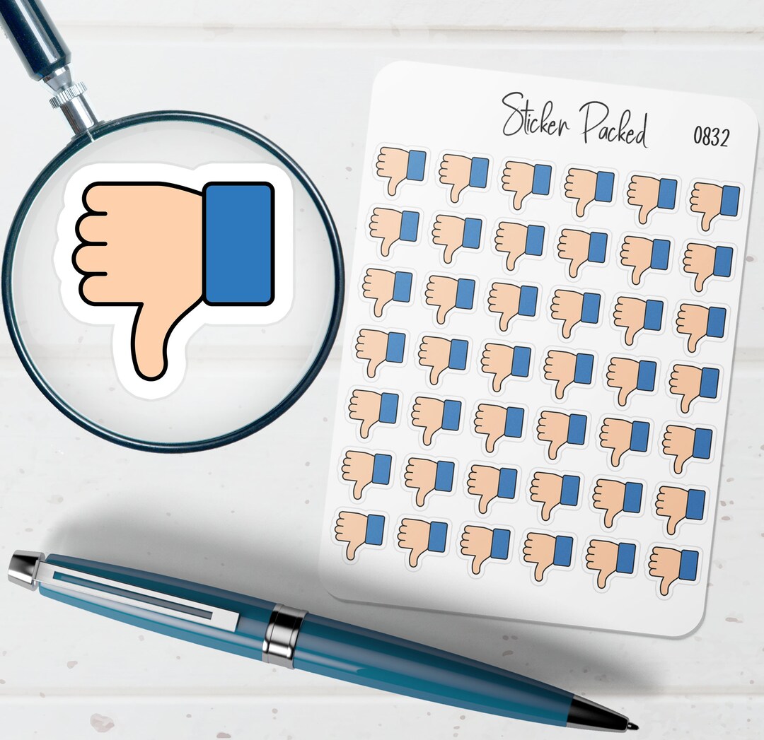 Dislike Planner Sticker Dislike Icon Sticker Dislike Sticker Thumb Down ...