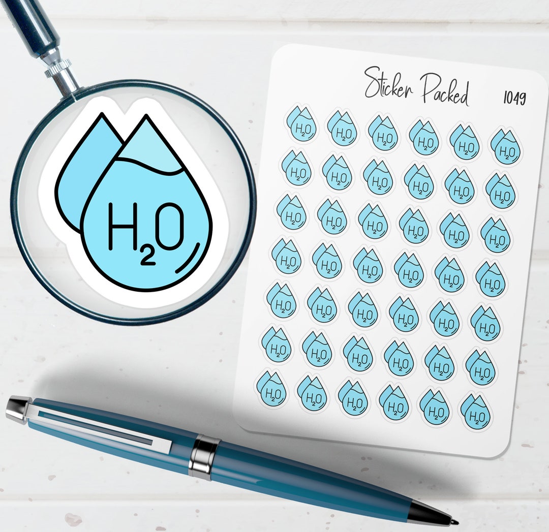 H2O Planner Sticker H2O Icon Sticker H2O Sticker - Etsy