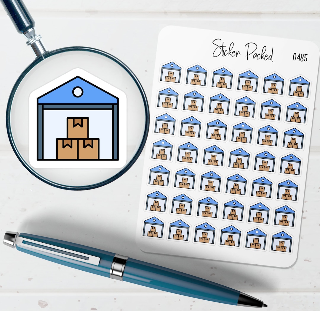 Warehouse Planner Sticker Warehouse Icon Sticker Warehouse Sticker - Etsy