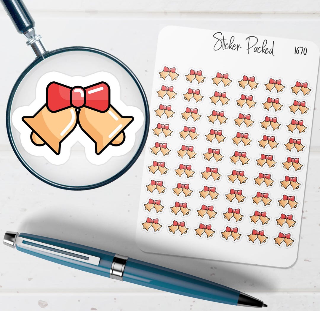 Bells Planner Sticker Bells Icon Sticker Bells Sticker Christmas ...